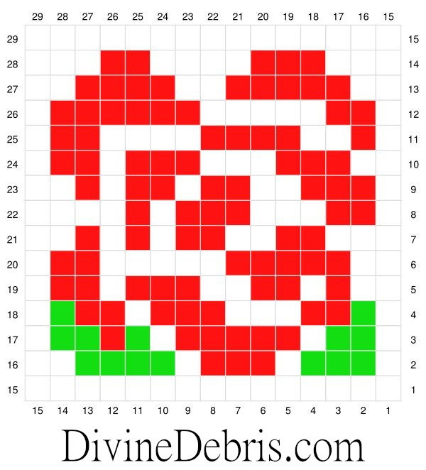 C2C Rose Afghan Square free crochet pattern by DivineDebris.com